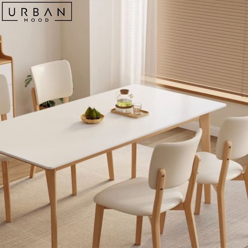 GANI Scandinavian Sintered Stone Dining Table, Furniture & Home Living ...