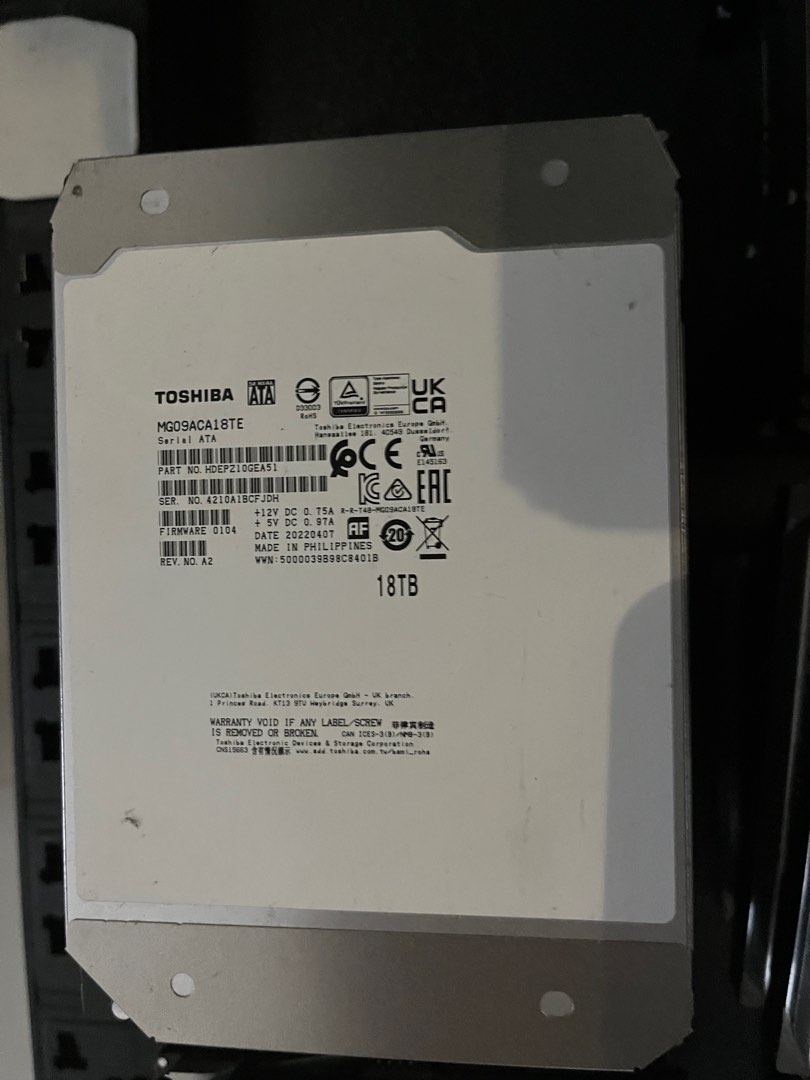 Hdd sales 18tb 16tb 14tb 12tb 10tb, Computers & Tech, Parts & Accessories, Hard Disks ...