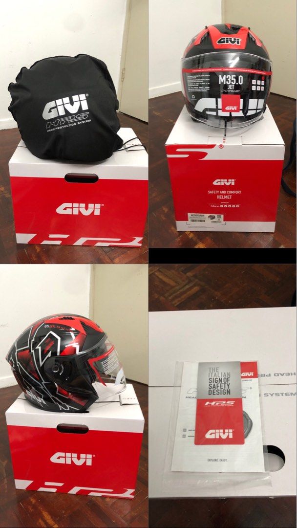 helmet givi double visor m35 scudo jaul atau swap ecu redleo/nlk rsx ...