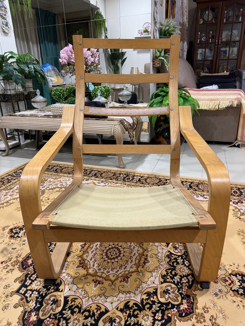 Ikea Poang Adult Chair - Frame only, Furniture & Home Living, Furniture ...