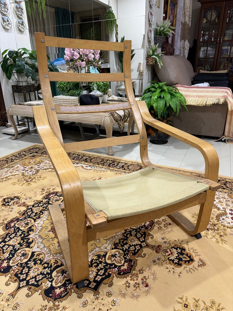 Ikea Poang Adult Chair - Frame only, Furniture & Home Living, Furniture ...