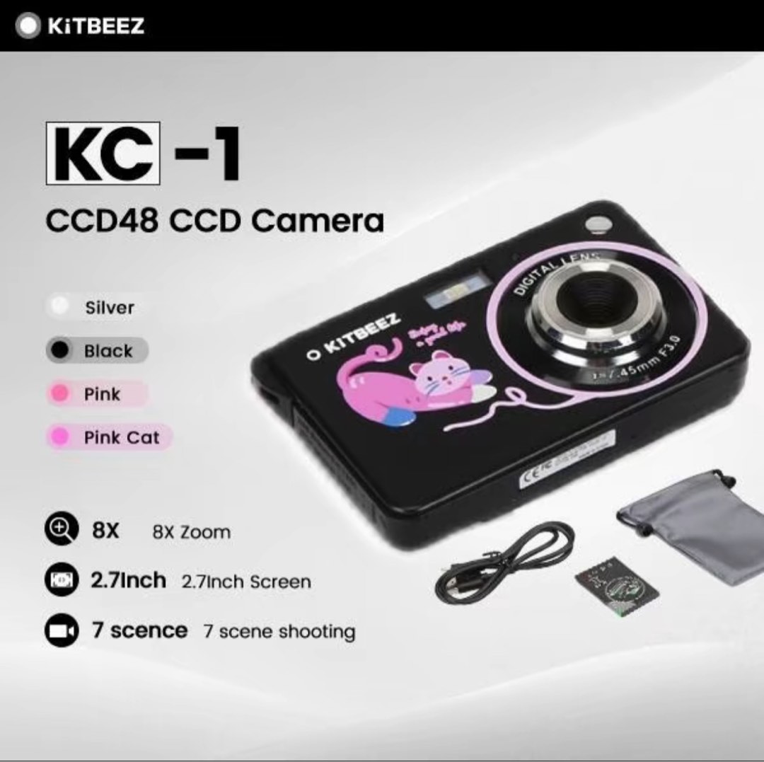[INSTOCK] Kitbeez Tiktok Digital Camera with SD Card, Photography ...