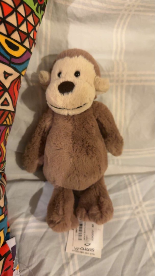 Jellycat Bashful Monkey small, Hobbies & Toys, Toys & Games on Carousell