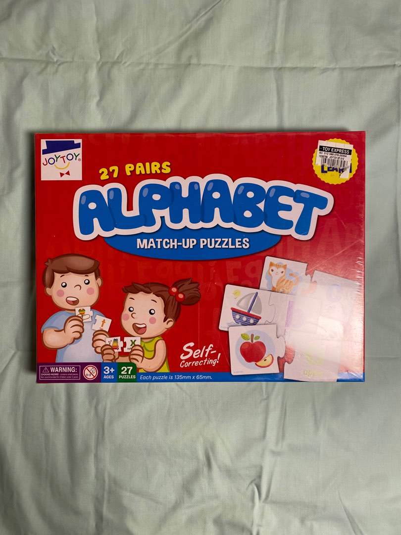 Joytoy Alphabet Match-Up Puzzles, Hobbies & Toys, Toys & Games on Carousell