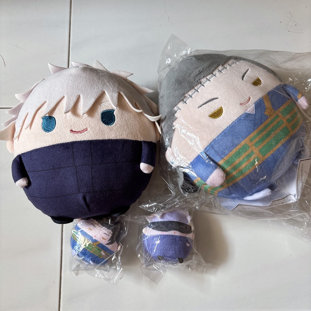 Jujutsu Kaisen Gojo & Geto Fuwa Plushies, Hobbies & Toys, Memorabilia ...