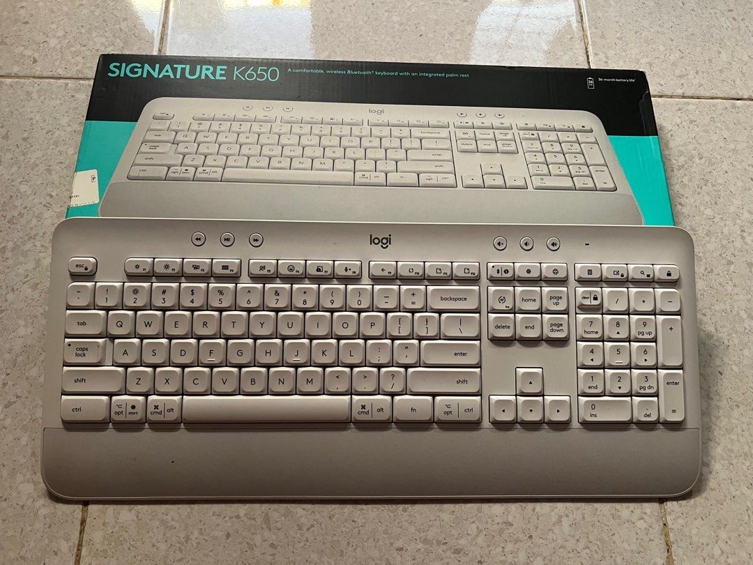 Keyboard Logitech K650 Wireless Original, Elektronik, Bagian Komputer ...