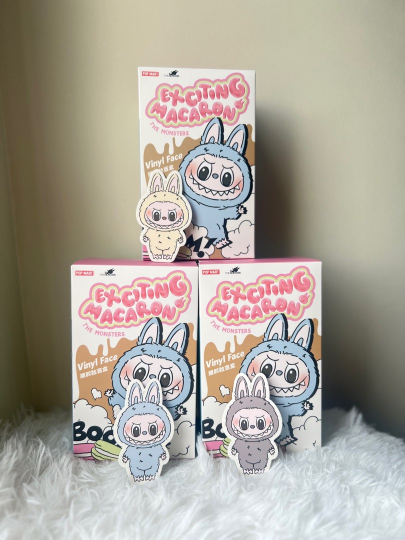 Labubu v1 - Sesame Bean, Soymilk, Seasalt Coconut, Hobbies & Toys, Toys ...