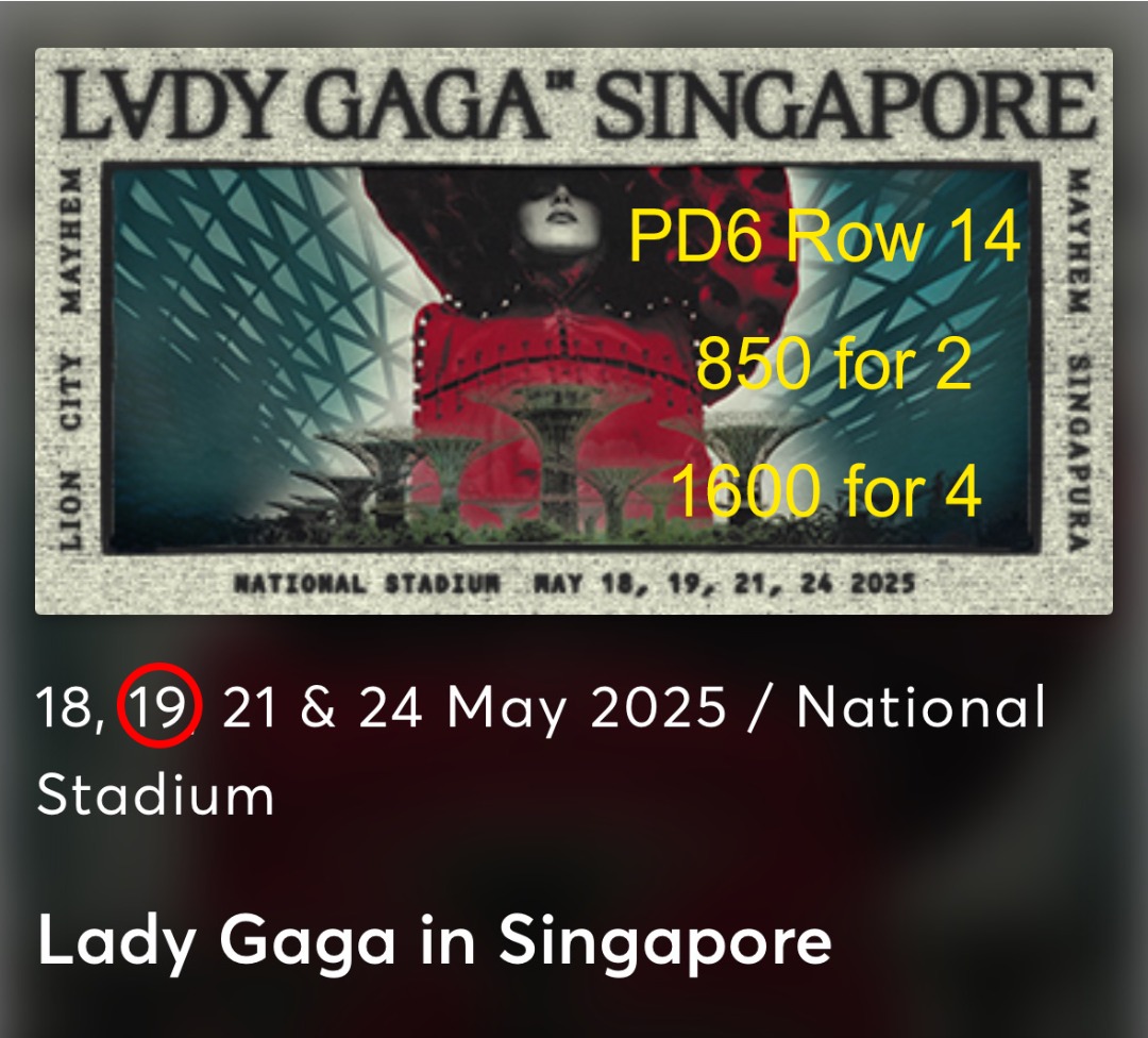 Lady Gaga, Hobbies & Toys, Memorabilia & Collectibles, Fan Merchandise ...