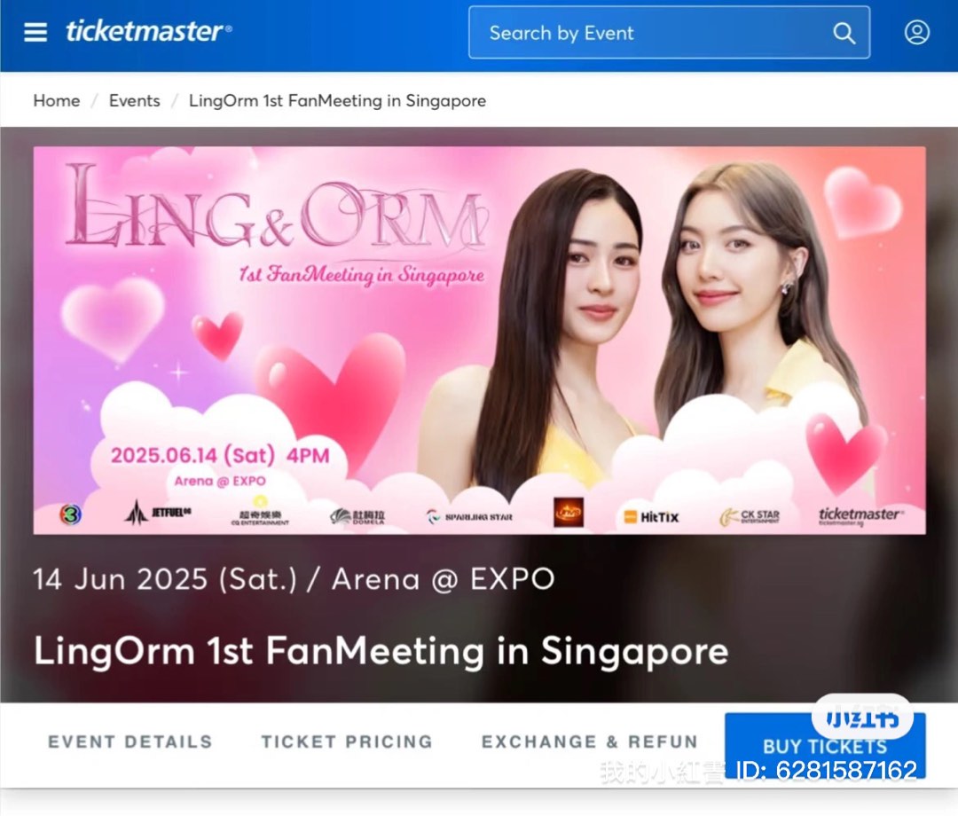 $350 for Cat 1 Lingorm sg fanmeet, Tickets & Vouchers, Event Tickets on Carousell