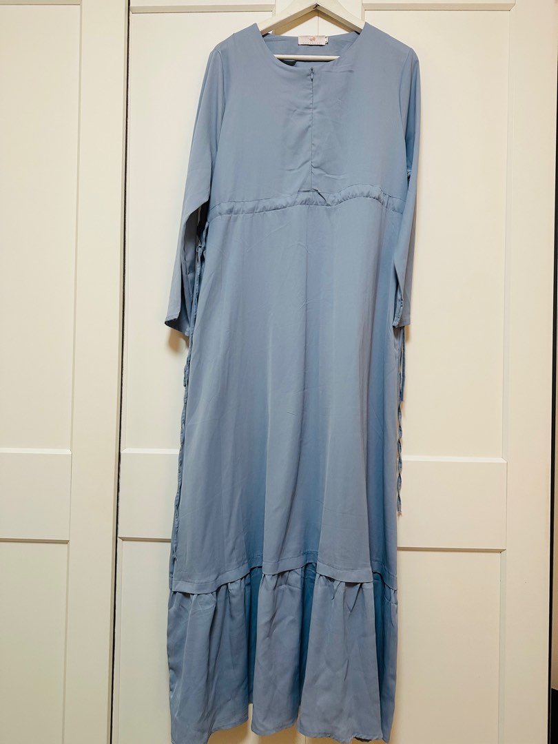 Lofa in light blue, Women's Fashion, Muslimah Fashion, Dresses on Carousell