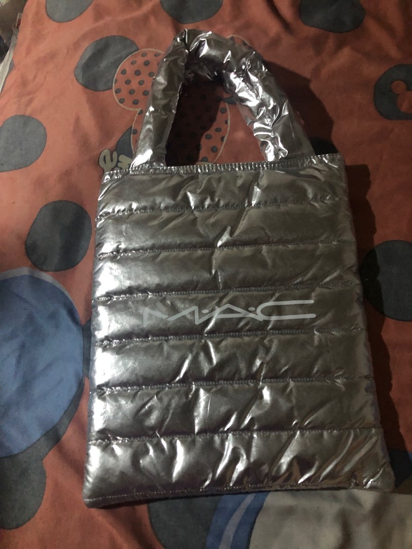 Mac puffer tote silver bag, Women's Fashion, Bags & Wallets, Tote Bags ...