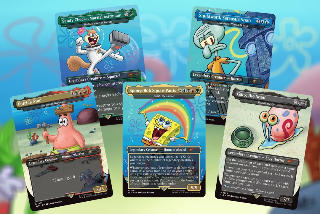 Magic The Gathering Secret Lair x Spongebob FOIL Legends of the Bikini ...