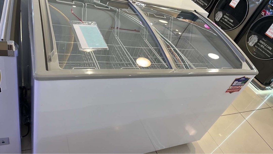 MARKES GLASS TOP CHEST FREEZER, TV & Home Appliances, Kitchen ...