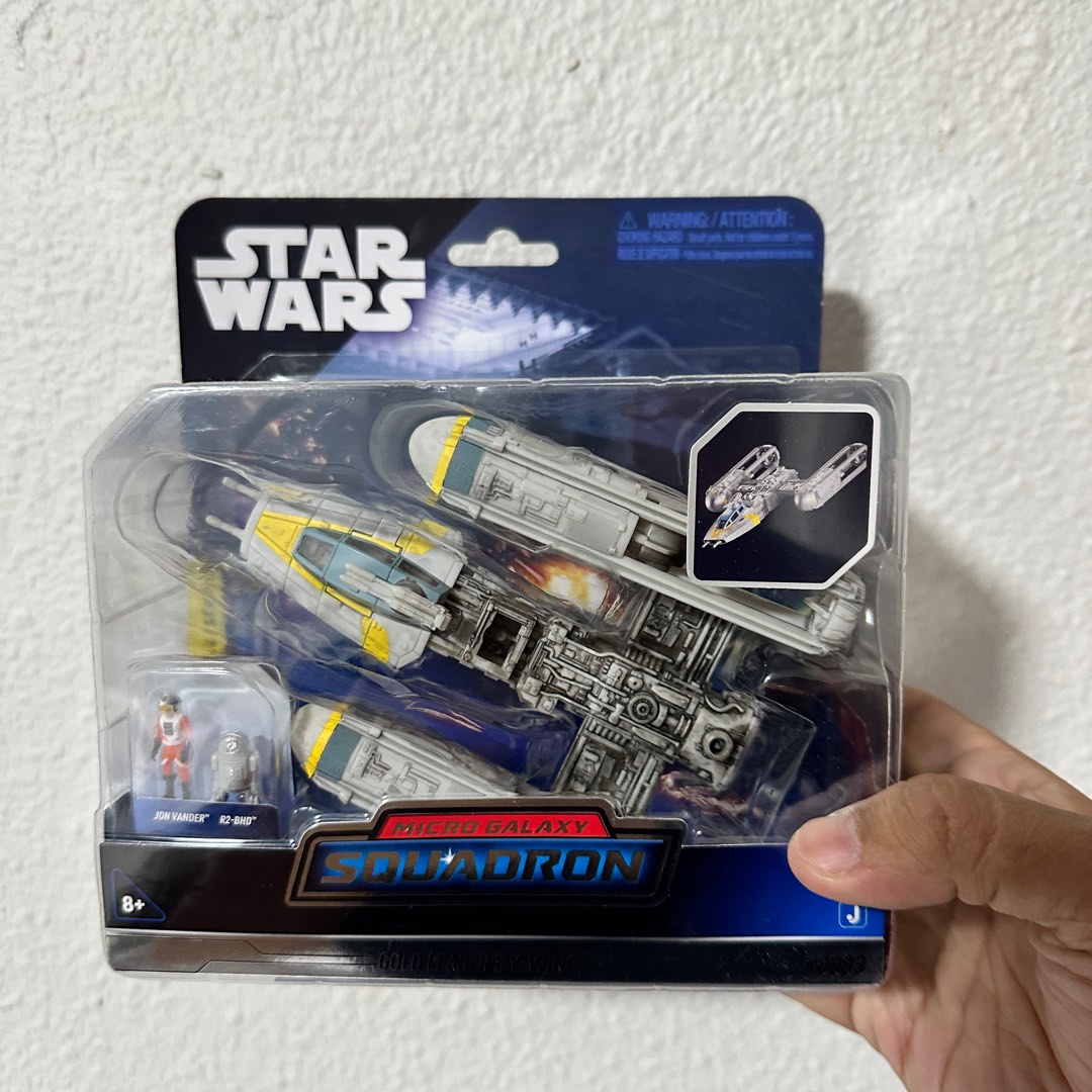 Star Wars MGS Gold Leader Y Wing Starfighter, Hobbies & Toys, Toys ...