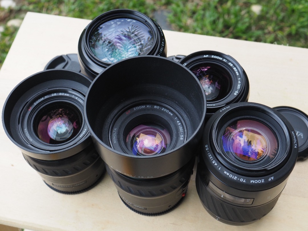 Minolta A mount zoom lenses. | Alpha mount lens, Photography, Lens ...