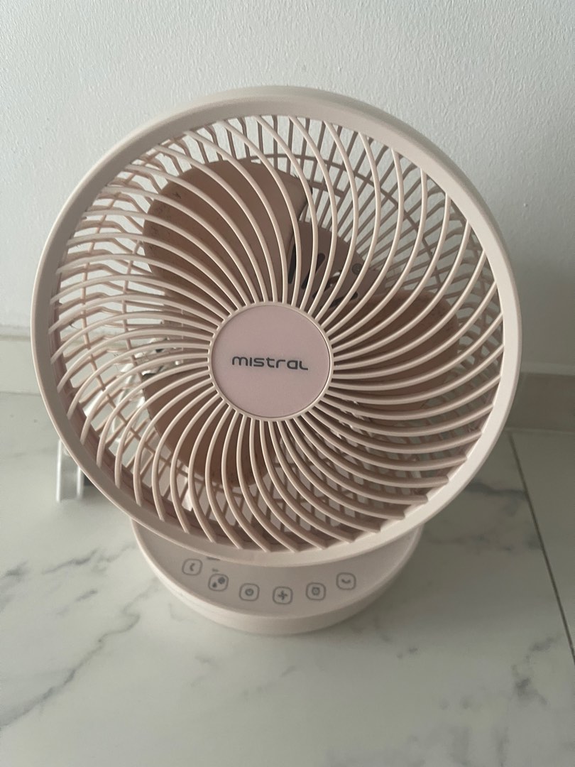 Mistral Pink Table Fan w remote, TV & Home Appliances, Portable Air ...