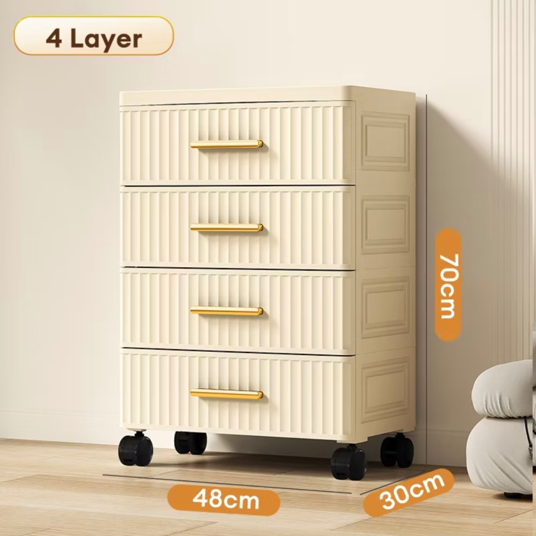 Multi-Layer Drawer Cabinet | Rolling Storage Drawer | Space-Saving ...