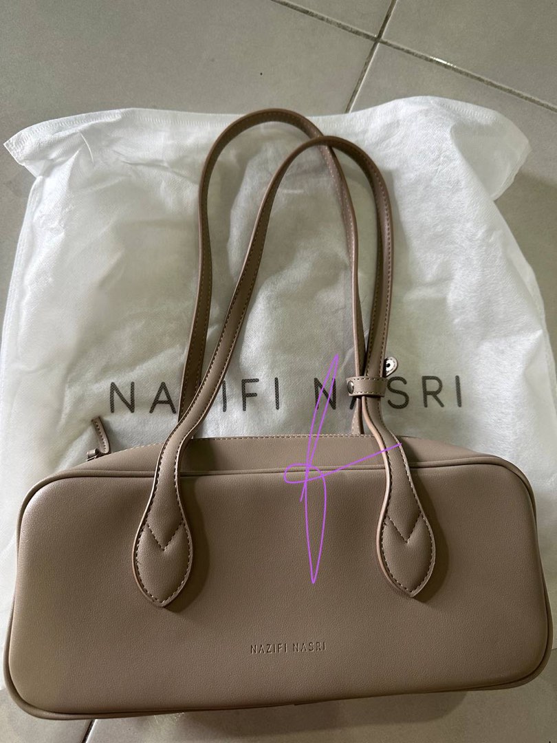 Nazifi Nasri East West Bag - Taupe, Women's Fashion, Bags & Wallets ...