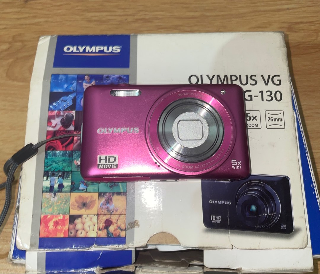 Olympus VG-130 Pink, Photography, Cameras on Carousell