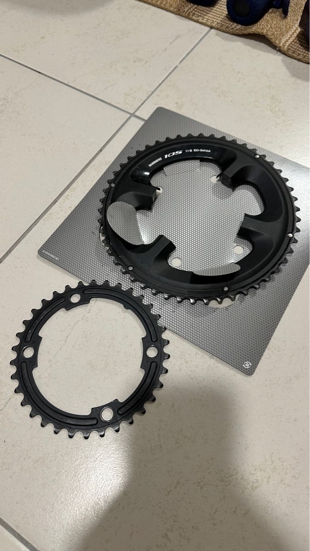 Original Shimano 105 Chain Ring - 50-34T, Sports Equipment, Bicycles ...