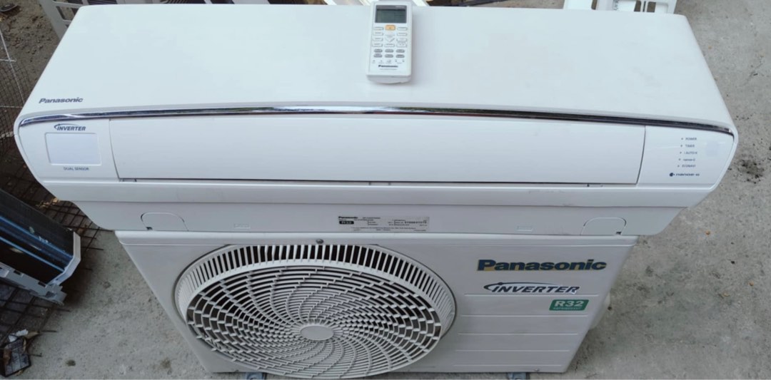 Panasonic 1.5HP R32 Inverter Split type aircon, TV & Home Appliances ...