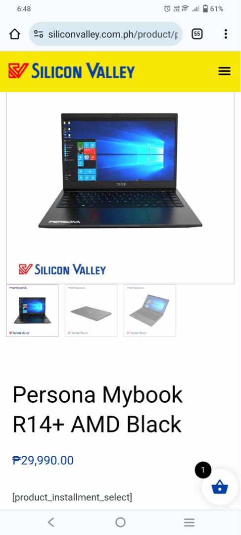 Persona Mybook R14+ AMD Black, Computers & Tech, Laptops & Notebooks on ...