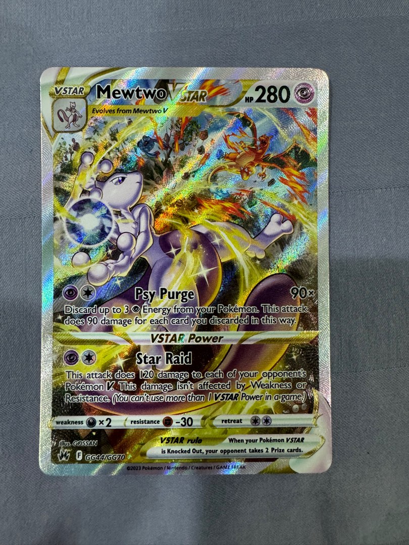 Pokemon cards Mewtwo V Star, Hobbies & Toys, Toys & Games on Carousell