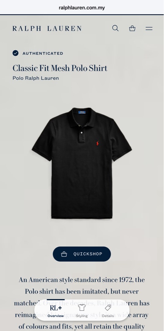 Polo Ralph Lauren Black Polo shirt, Men's Fashion, Tops & Sets, Tshirts & Polo Shirts on Carousell