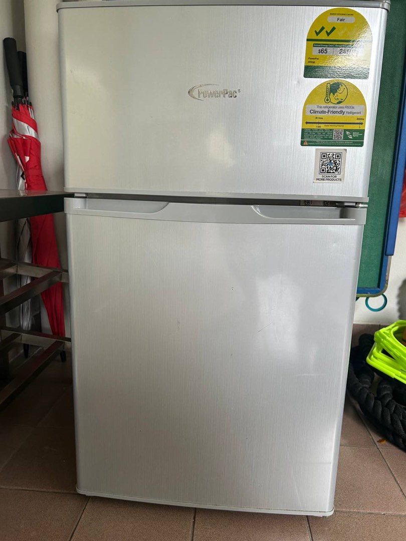 PowerPac Mini Bar Fridge 71L 2 Door with Freezer, TV & Home Appliances ...