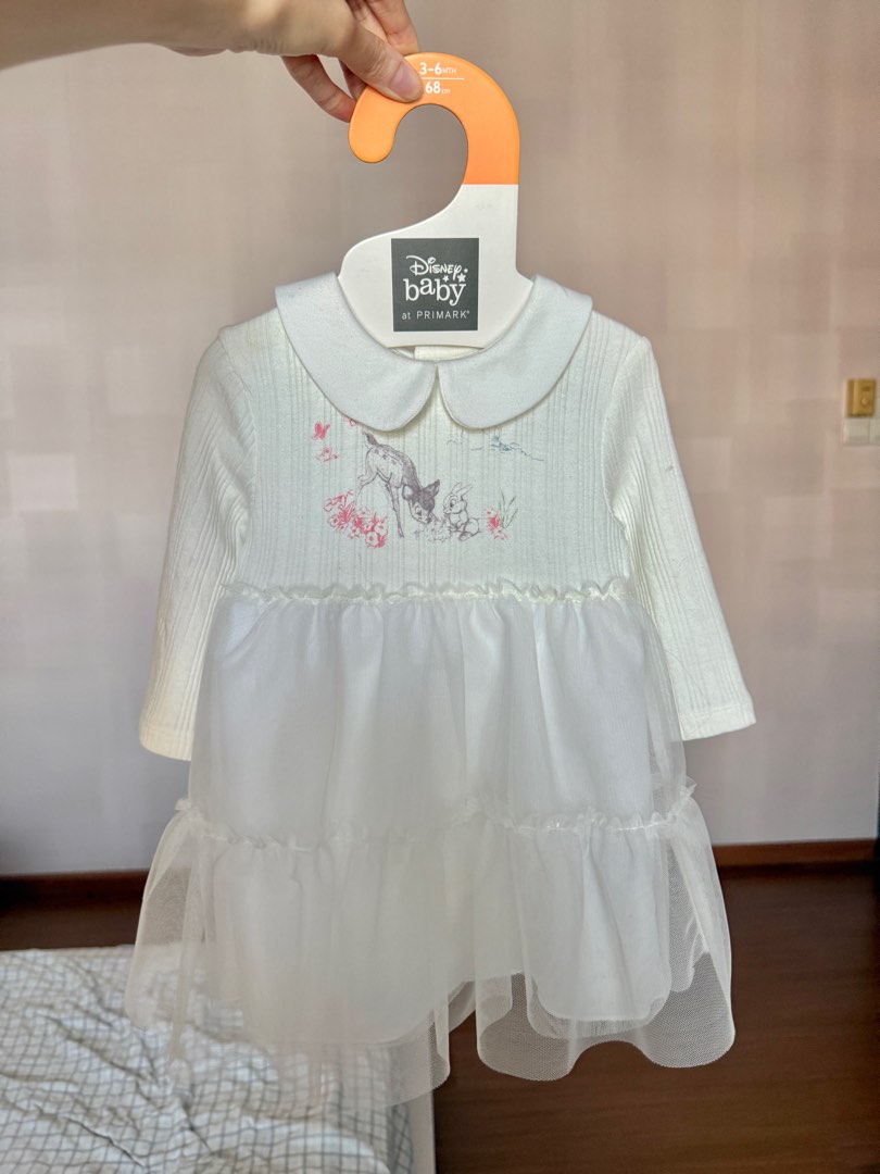 Primark Disney Baby Bambi Long Sleeve Dress, Babies & Kids, Babies ...