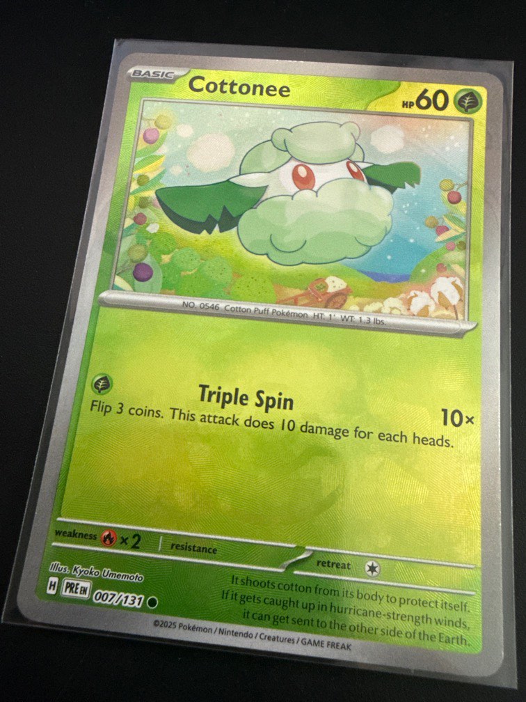 Prismatic Evolution - Cottonee (Pokemon), Hobbies & Toys, Toys & Games ...