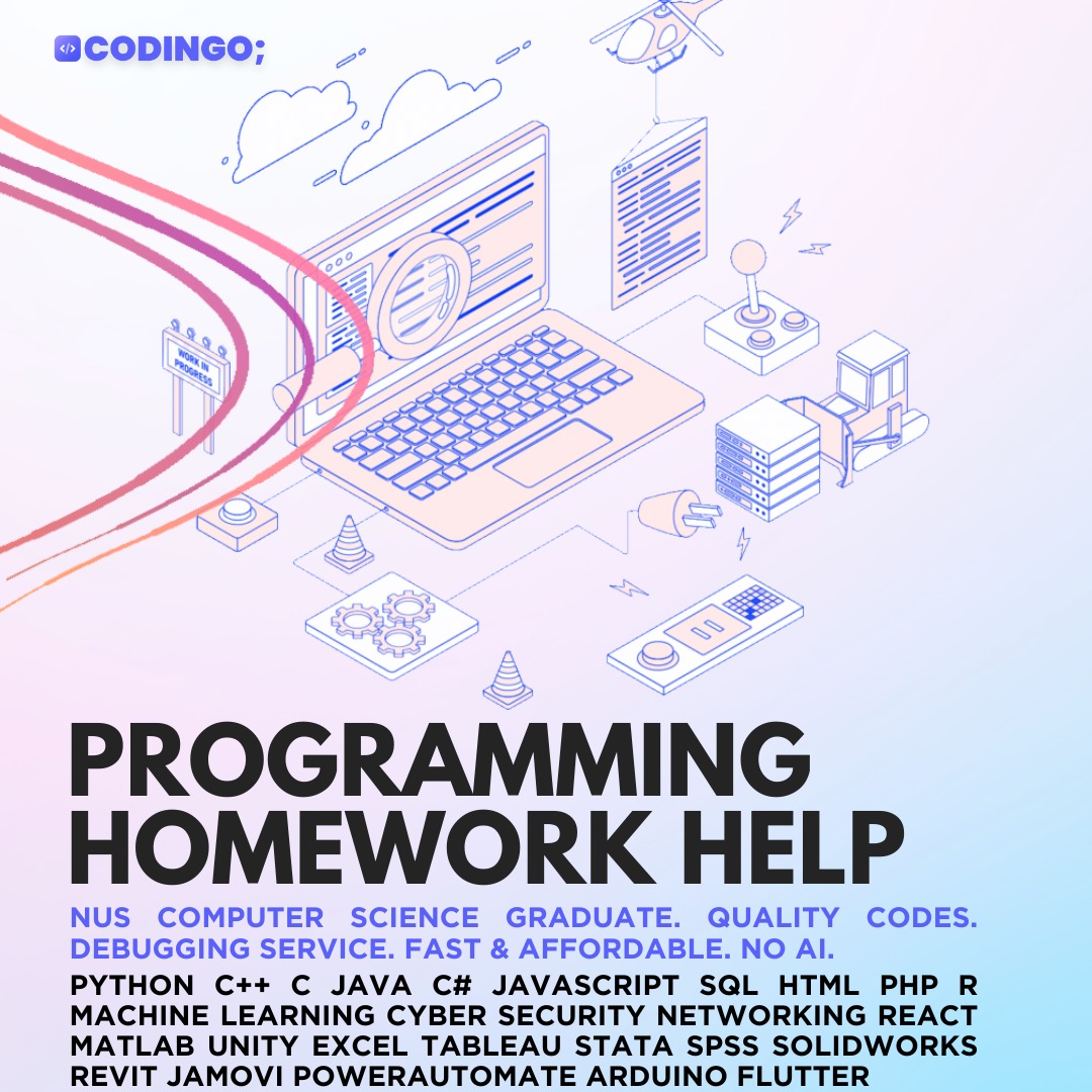 Programming Help Assignment Help Coding Help Service Python R Studio Java JavaScript SQL HTML C# ...