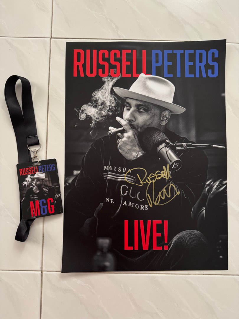 Russell Peters autograph (2025), Hobbies & Toys, Memorabilia ...