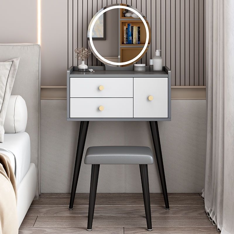 Simple dressing table Small mini dressing table Cosmetic storage ...