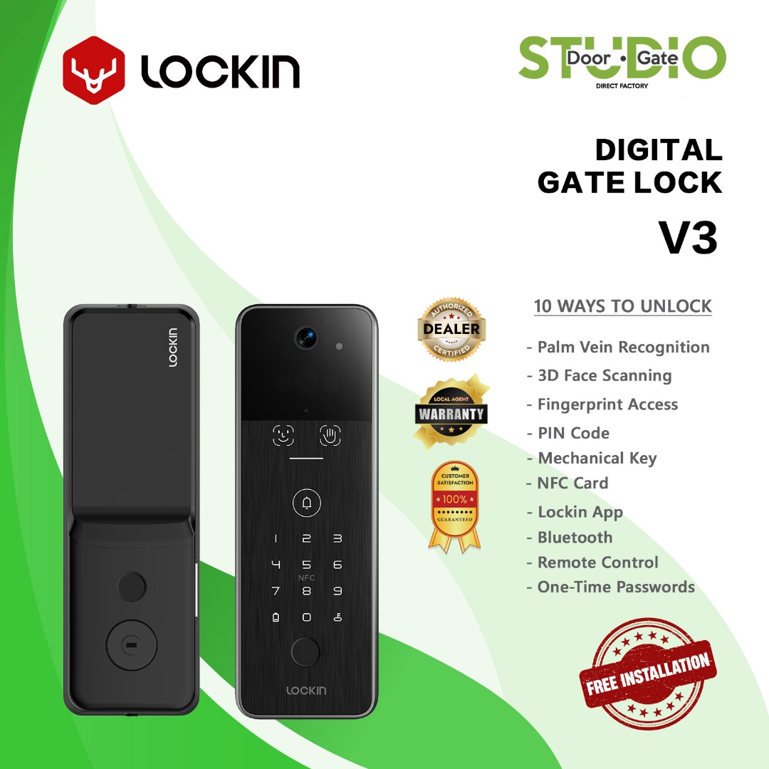 Smart digital lock, Gate Digital Lock, Main Door Digital Lock,Lockin ...