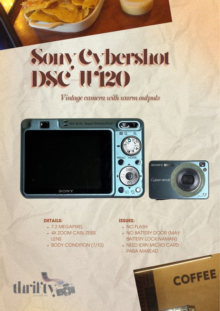 Sony Cybershot DSC W120, Photography, Cameras on Carousell
