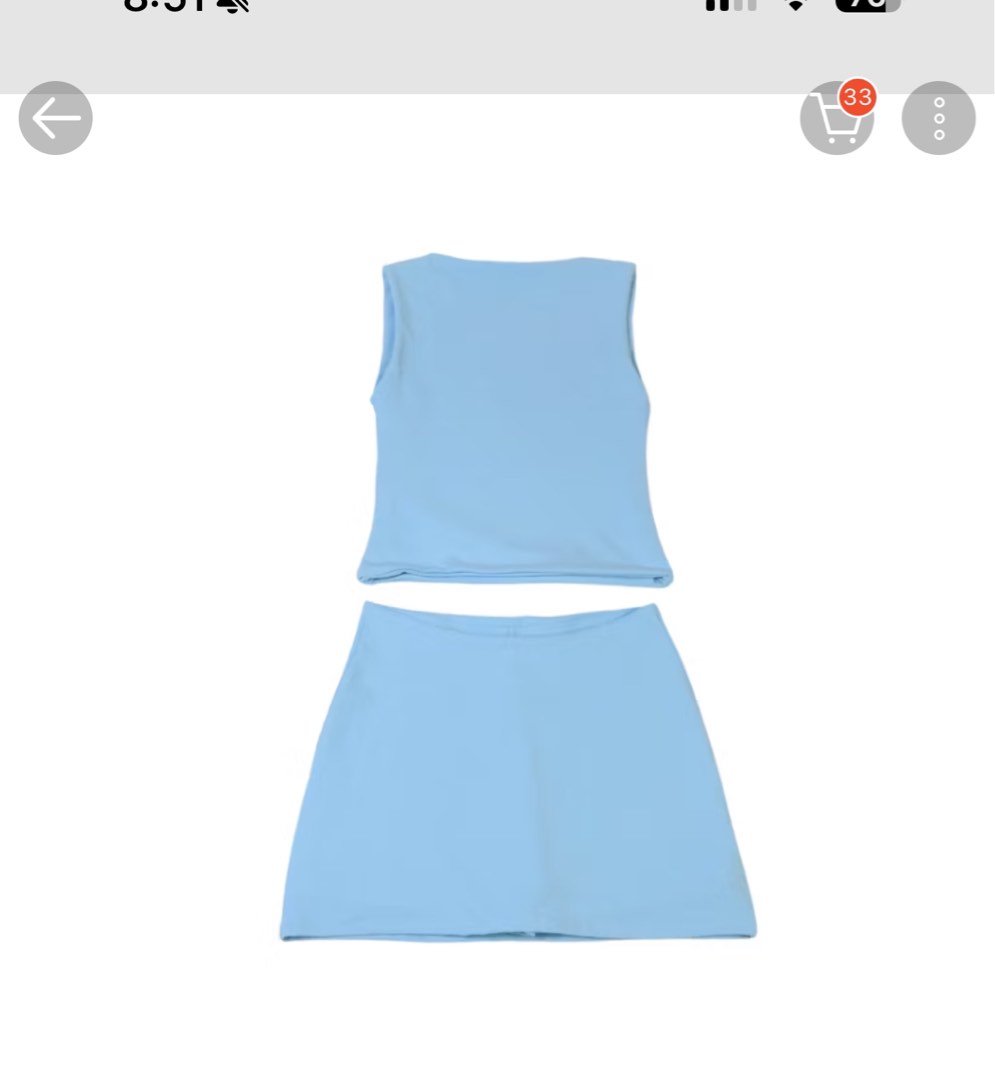 Stitchitbyjandc boat neck and mini skort coords, Women's Fashion ...