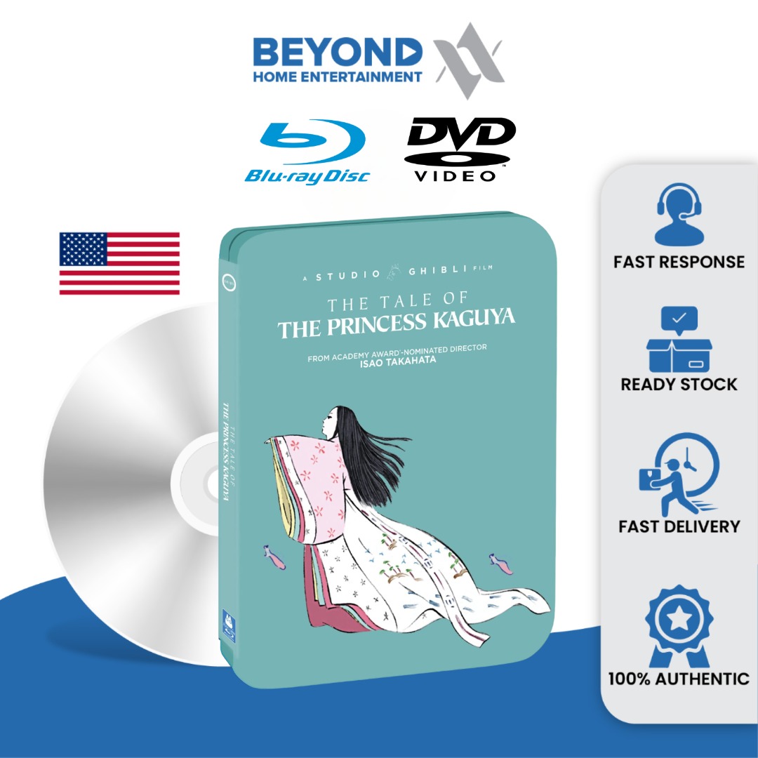 The Tale of the Princess Kaguya Steelbook (Studio Ghibli) [Bluray + DVD], Hobbies & Toys, Music ...