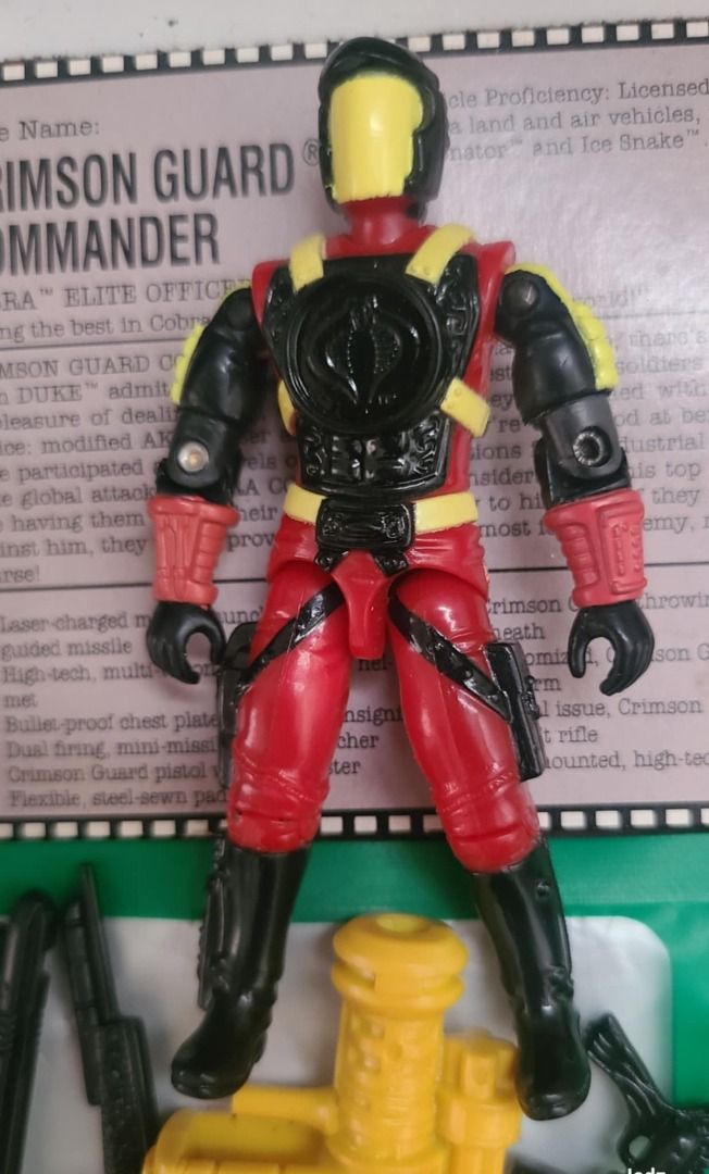 Vintage Gi Joe Crimson Guard Commander (v1) 1993 complete, Hobbies ...