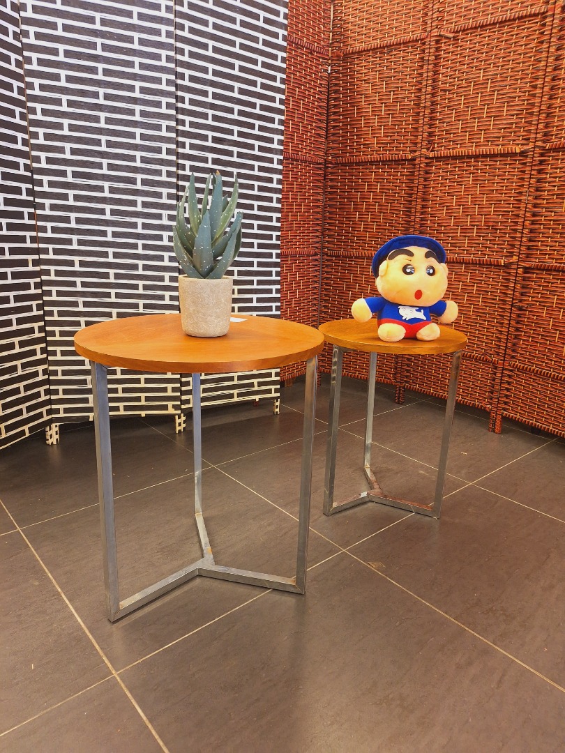 Wooden Side Table | Meja Sisi Kayu, Furniture & Home Living, Furniture ...