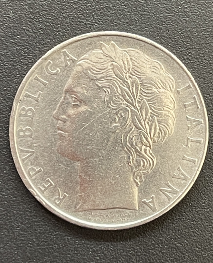 1978, 1960 Repvbblica Italiana 50 & 100 Lira old used coins, Hobbies ...