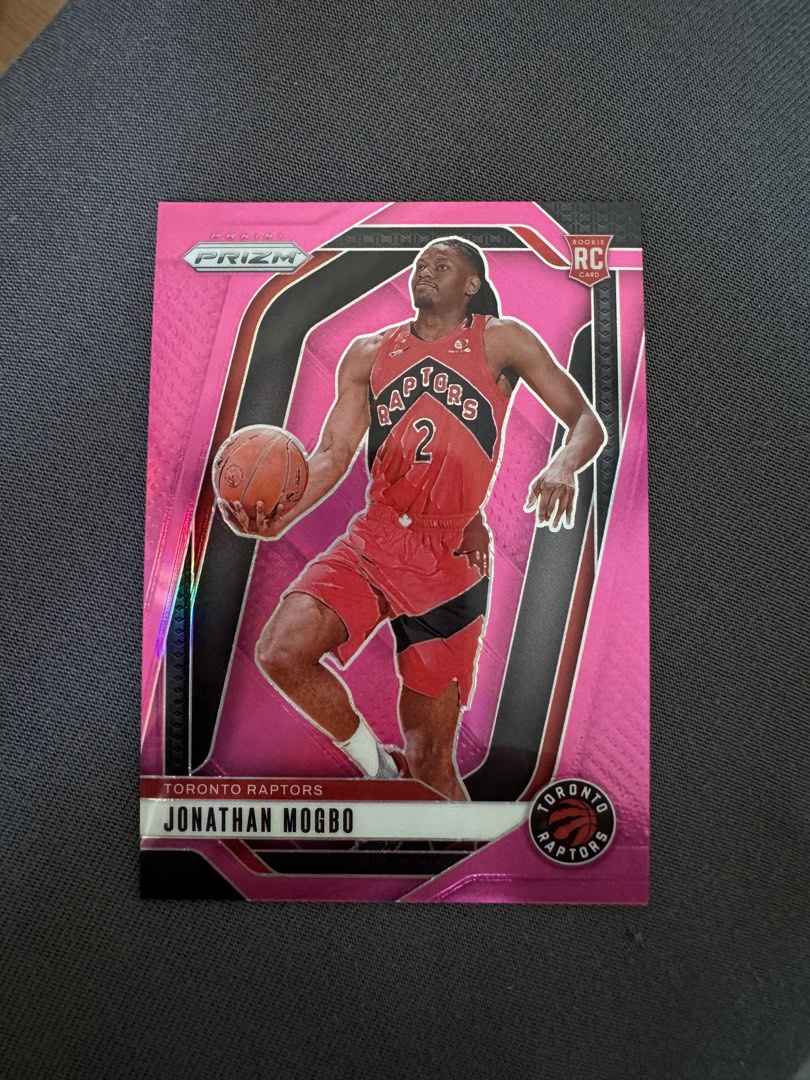 2024-25 Panini Prizm Jonathan Mogbo Pink Prizm /249 RC Rookie Toronto ...