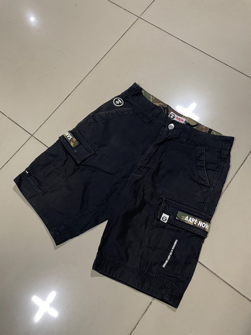 Aape cargo/six pocket shorts, Men's Fashion, Bottoms, Shorts on Carousell
