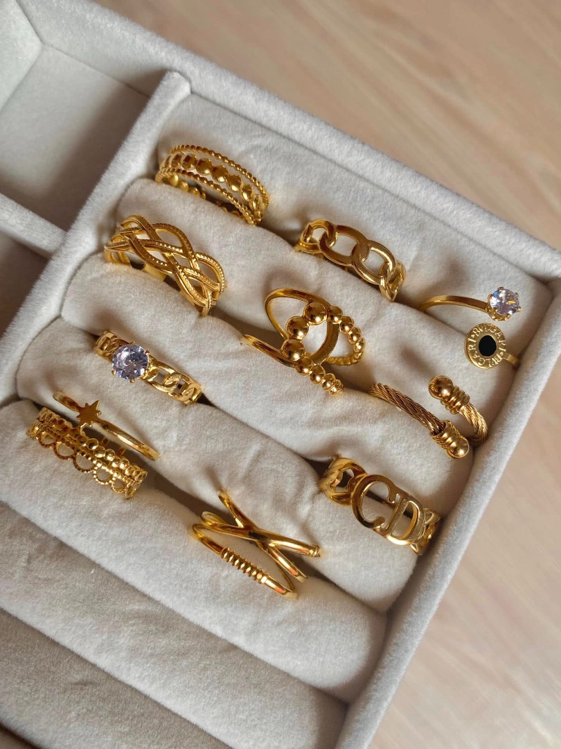 Adjustable stainless ring, water resistant., Women's Fashion, Jewelry & Organizers, Rings on ...