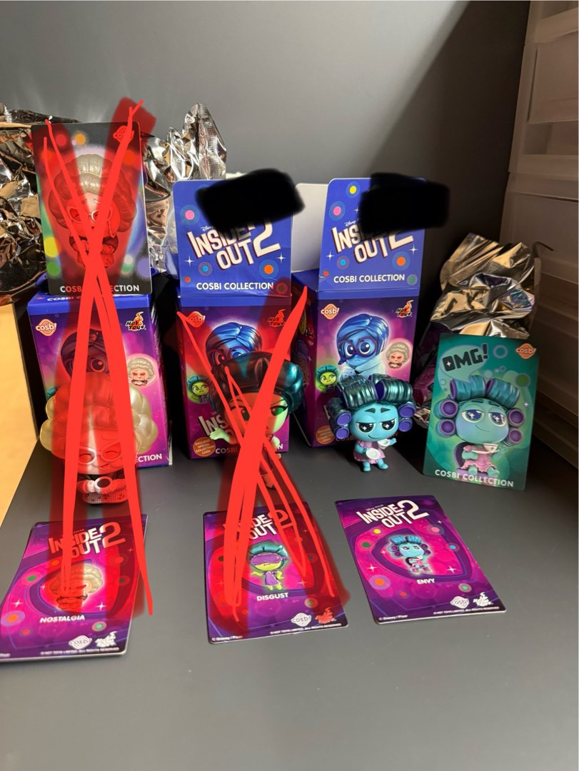 Authentic original inside out 2 blind box lot of 2 granny nostalgia ...