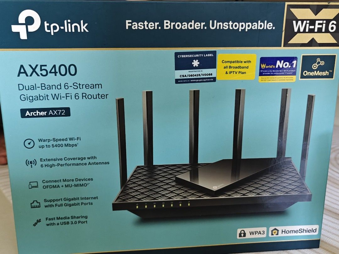 AX5400 WIFI 6 router, Garage Sale on Carousell