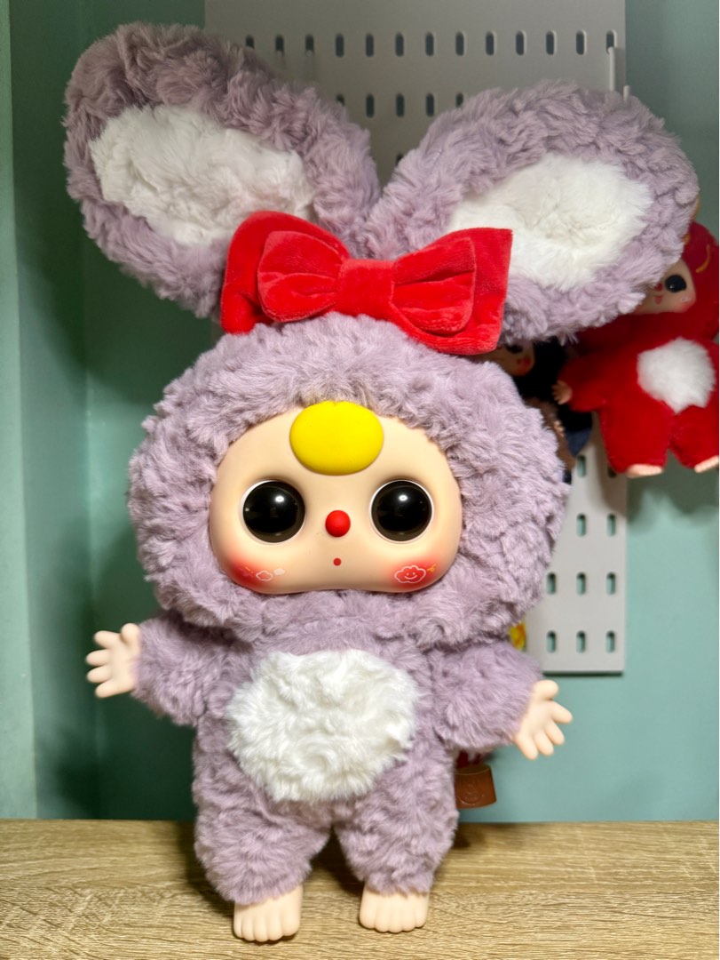 Baby three 400% v1 plush toy/ purple bunny/ surprise, Hobbies & Toys ...