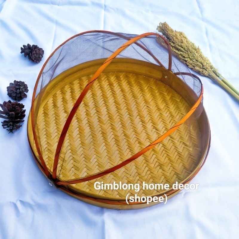 bamboo round serving hood, Furniture & Home Living, Home Decor, Other ...