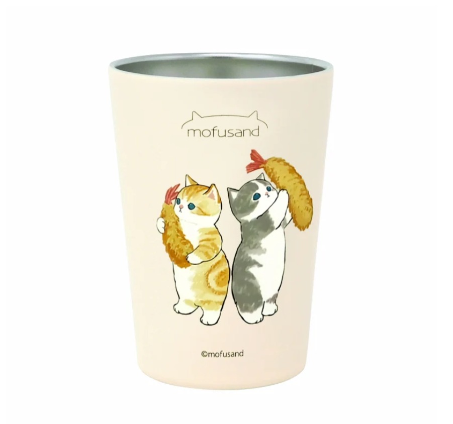 (BNIB) Mofusand 2WAY Vacuum Double Layered Tumbler M (Ebi Ten Nyan), Furniture & Home Living ...