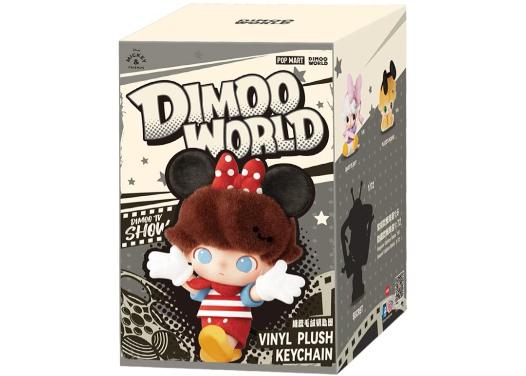 BNIP Popmart Dimoo World Vinyl Plush Keychain Mickey & Friends, Hobbies ...
